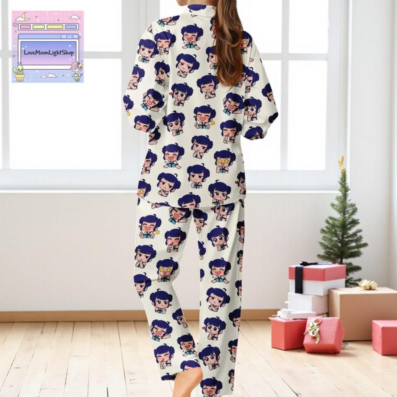 Huntrix Demon Hunter Aesthetic Pajamas,satin Cosplay Pajamas,soft ...