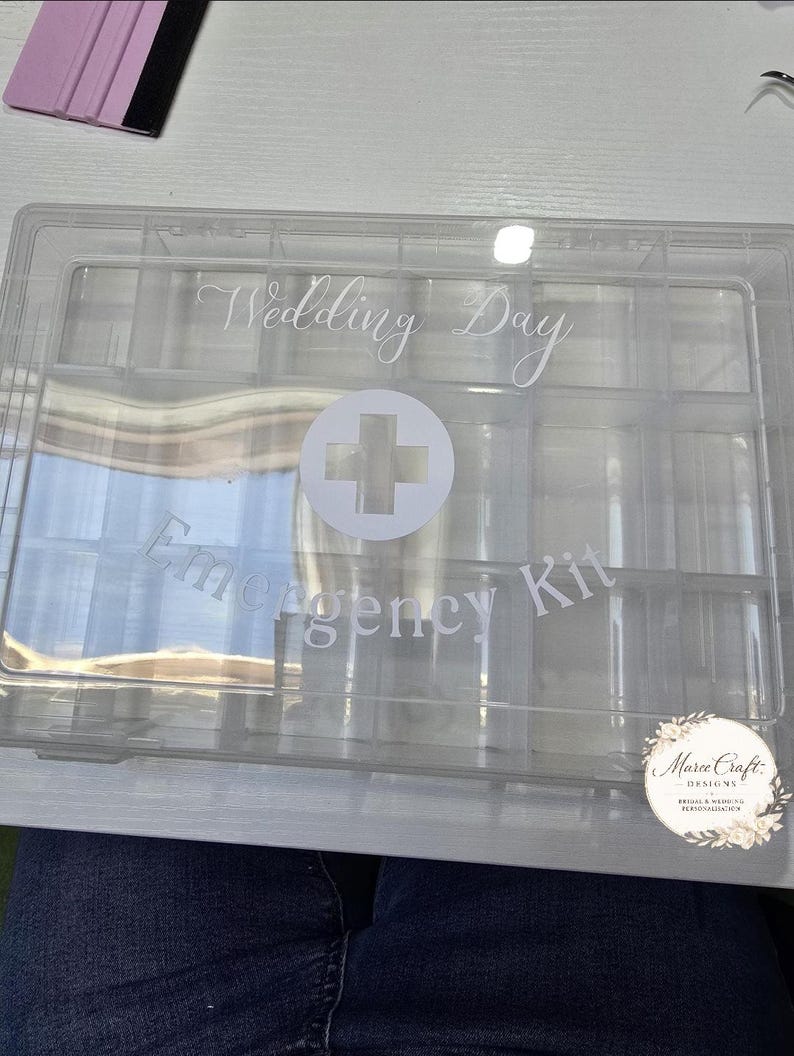 Wedding Day Emergency Kit Box | Bridal Gift, Keepsake Organizer - Etsy