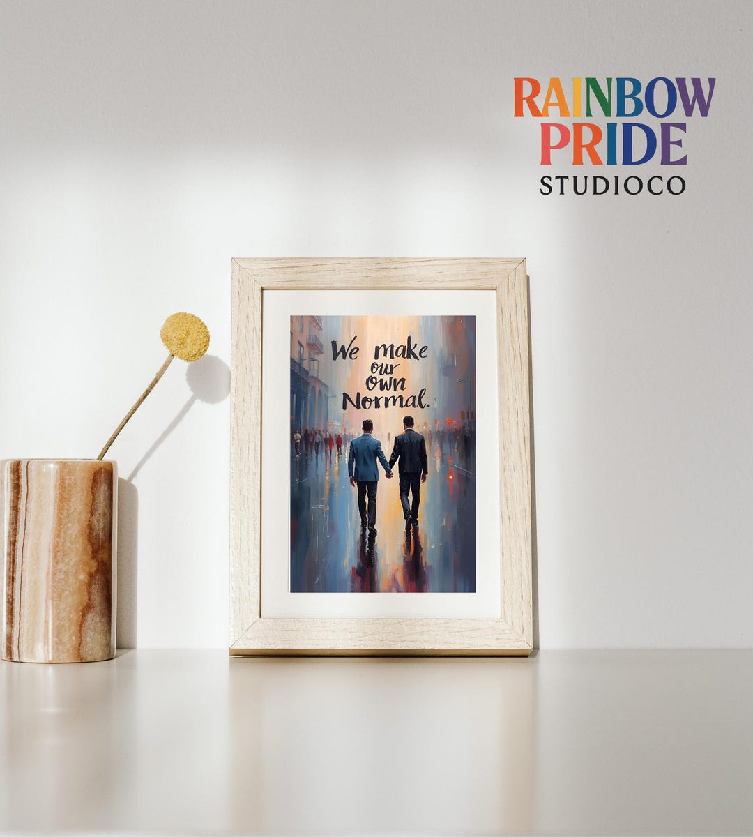 We Make Our Own Normal Gay Art Print | Gay Love Wall Art | LGBTQ Pride ...