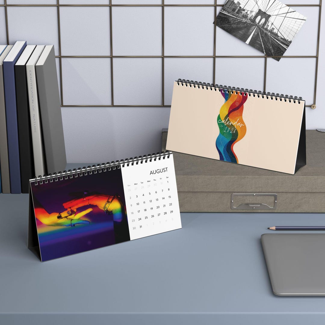 Pride Desk Calendar 2026 | LGBTQ+ Desk Calendar | Rainbow Decor | Queer ...