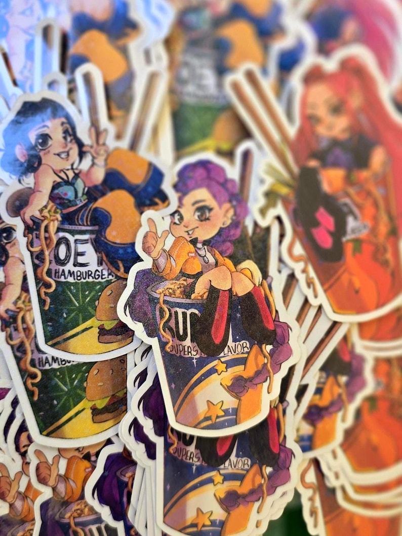 HUNTRIX K-pop Demon Hunters Holographic Stickers - Etsy Australia