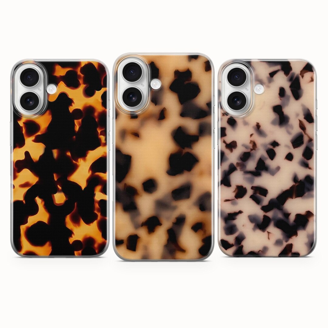 Tortoise Shell Phone Case, Amber Cover - iPhone 17 Pro Max 16 15 14 13 ...