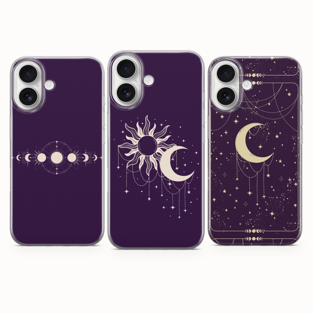 Sun & Moon Phone Case, Astrology Cover - iPhone 17 Pro Max 16 15 14 13 ...