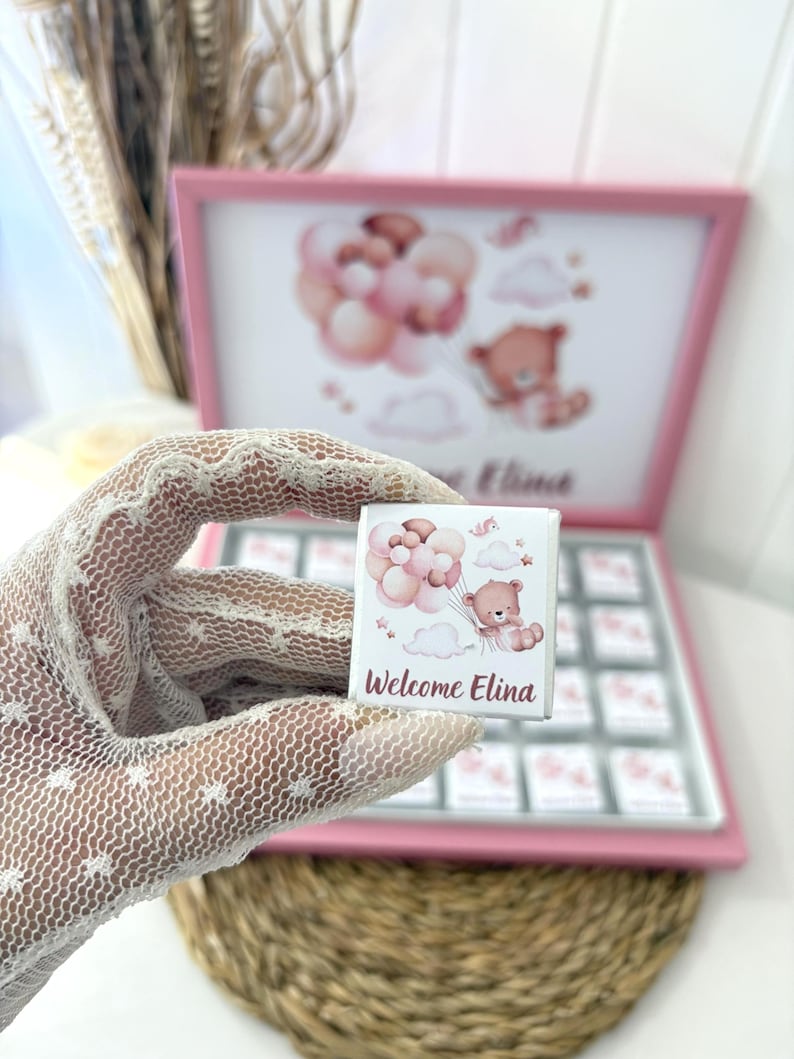 Personalized Baby Shower Chocolates, Special Candy Favors, Baby Arrival ...
