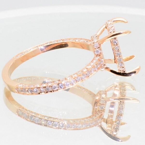 14k Ring Settings Without Stone - Etsy