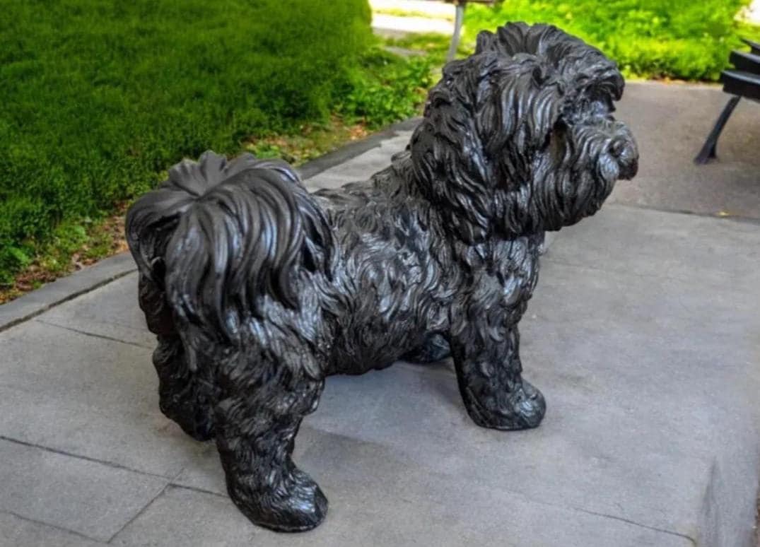 Personalized Black & Silver Shih Tzu Statue: Memorial Pet Keepsake - Etsy