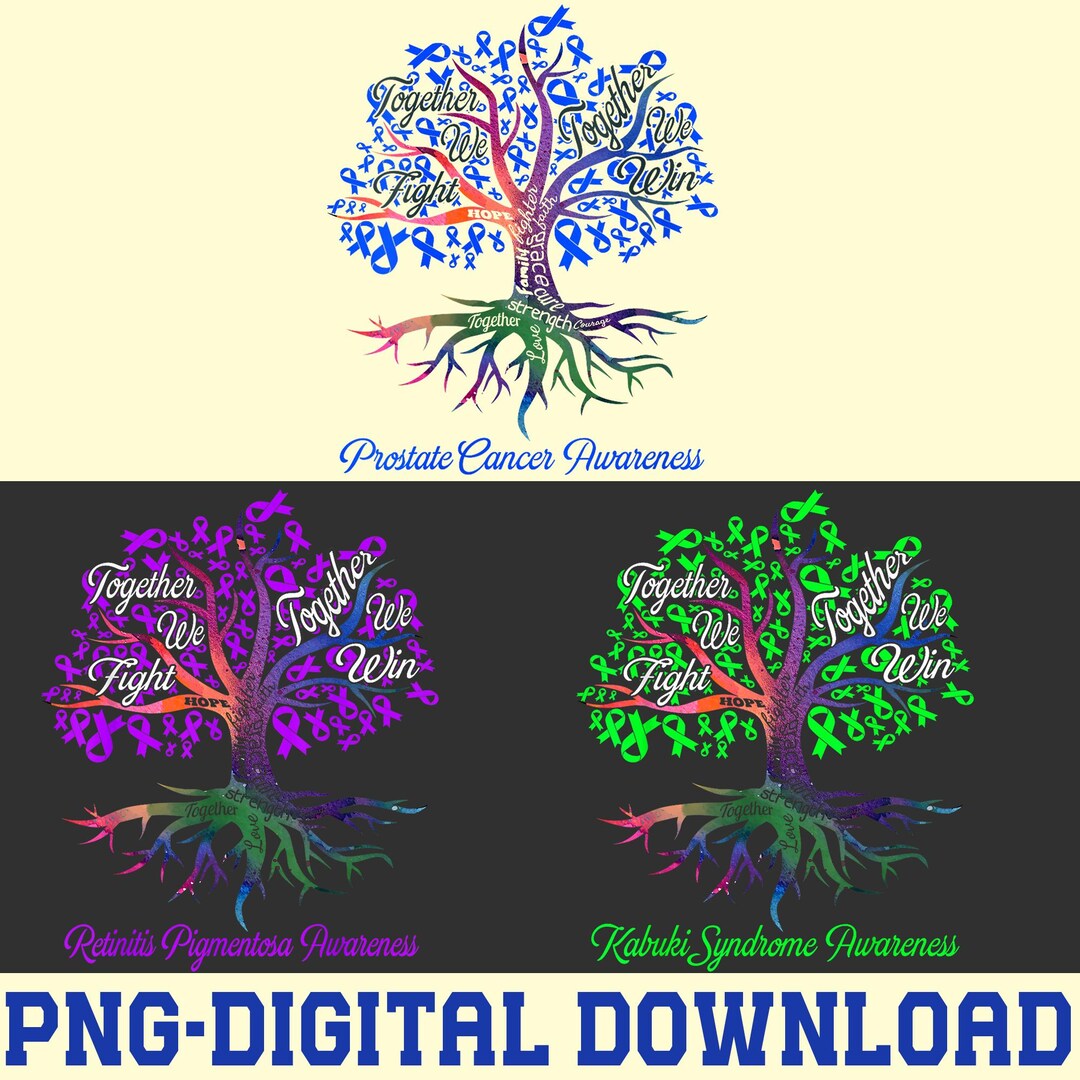 Kabuki Syndrome Awareness Tree PNG: Together We Fight (digital Download ...