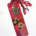 Bubbles Bookmark Fiber Art Gift Handmade Fabric Art Textile Bookmark - Etsy
