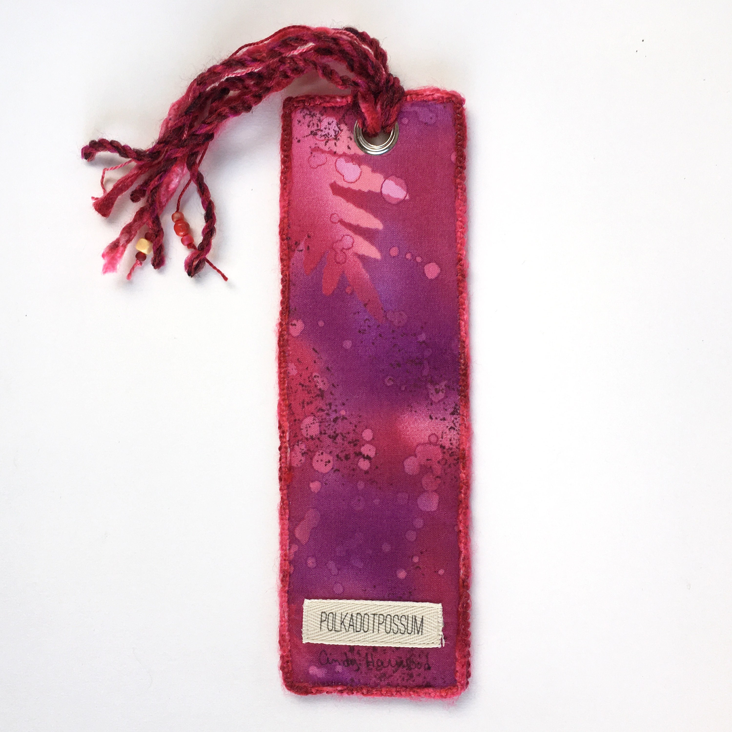 Bubbles Bookmark Fiber Art Gift Handmade Fabric Art Textile Bookmark - Etsy