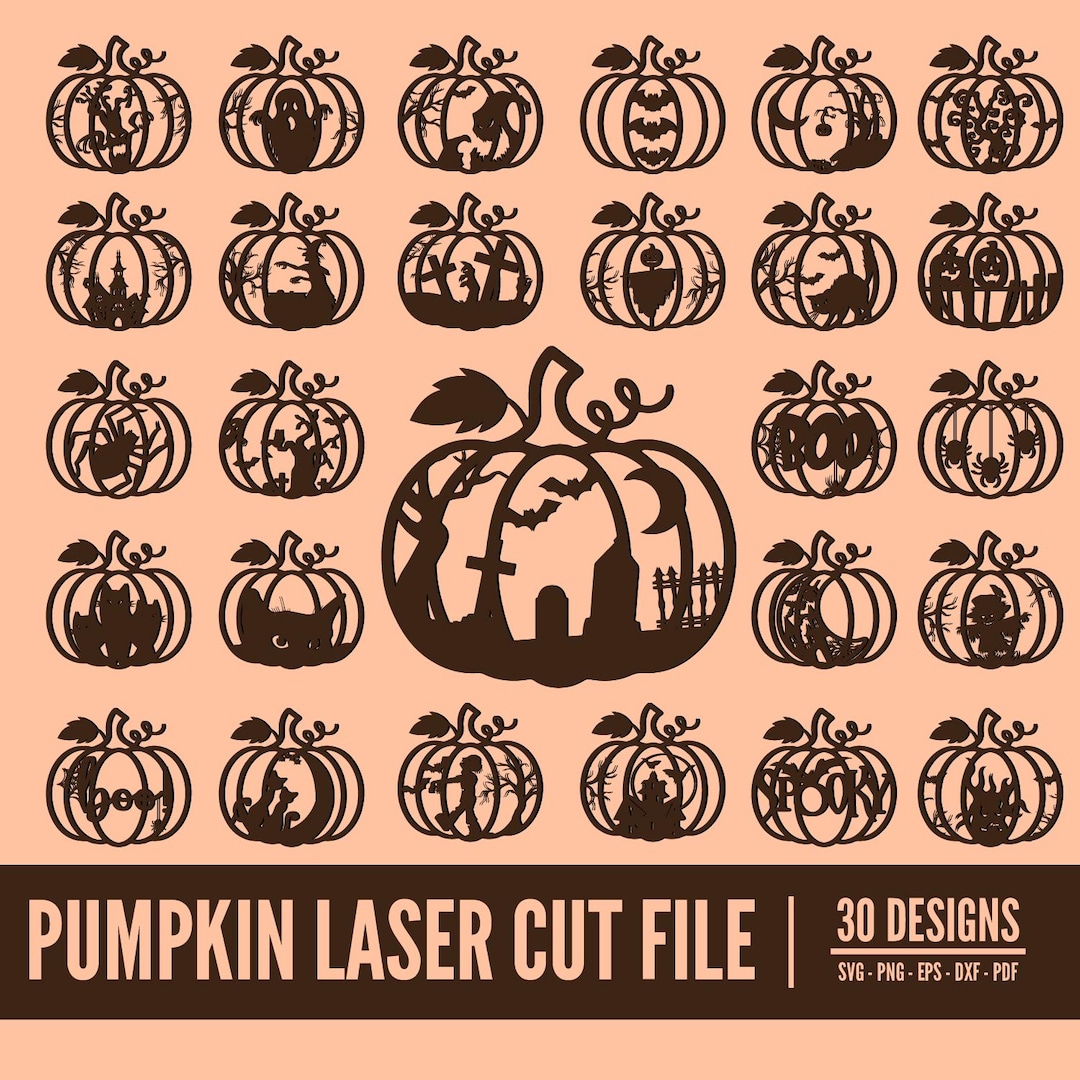 Halloween Pumpkin SVG Bundle, Pumpkin Clipart, Thanksgiving Svg, Fall ...