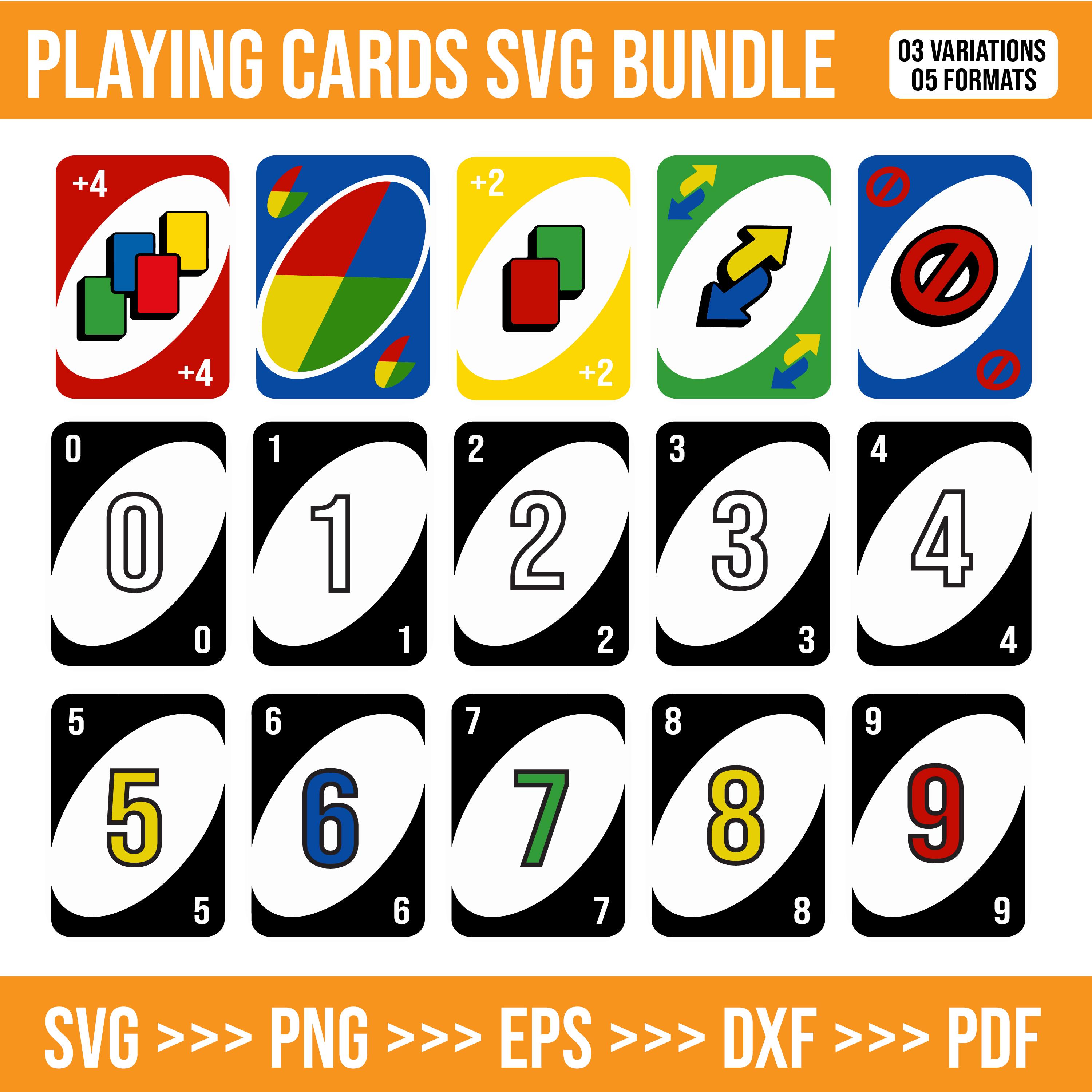 Playing Cards SVG Bundle, Game Night Cut Files, Party Game Designs ...