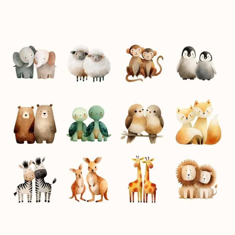 Noah’s Ark Clipart Pack, Watercolor Bible Story Pngs, Christian Sunday ...