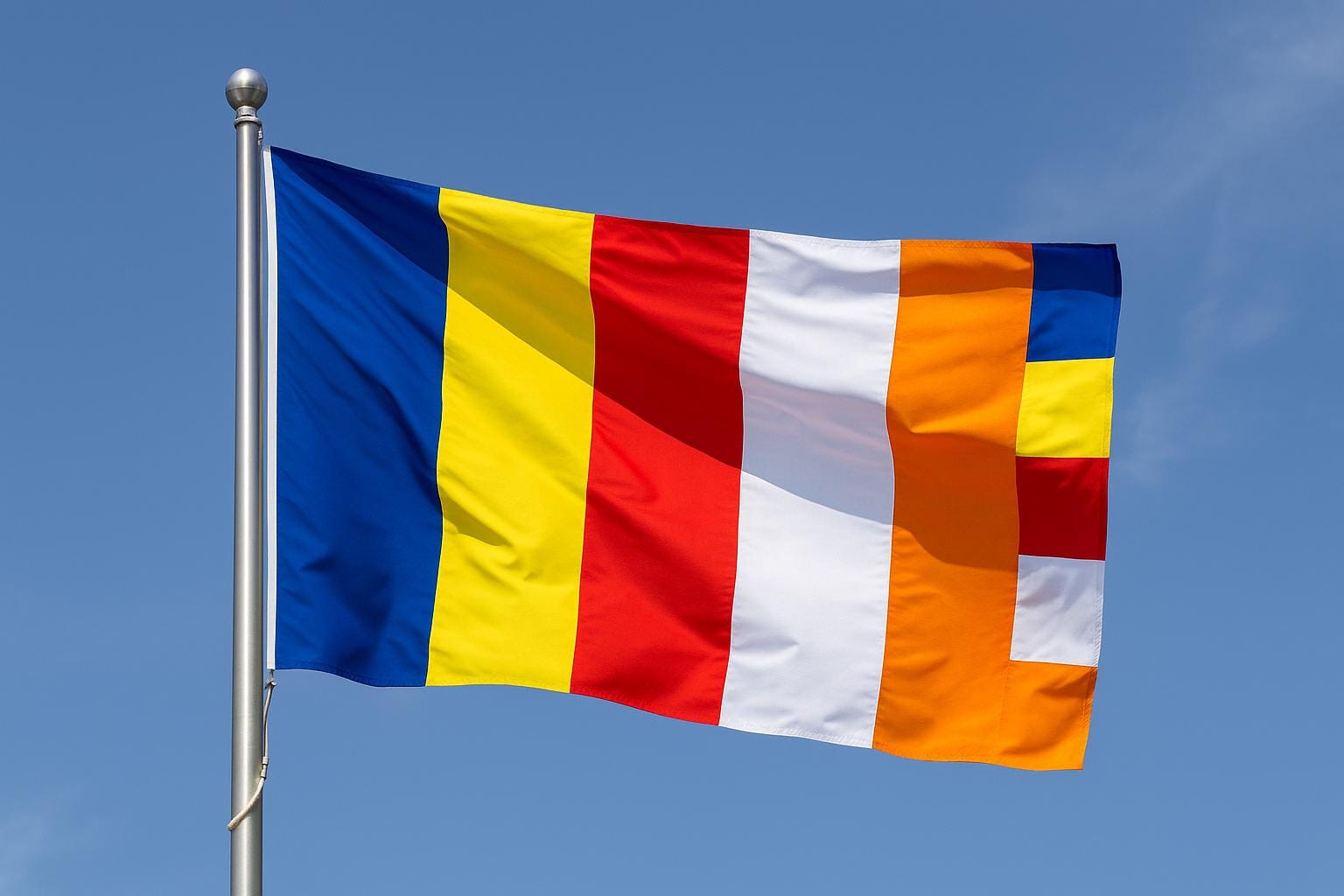 Buddhist Religious Flag | Universal Symbol of Buddhism | Vesak Day ...