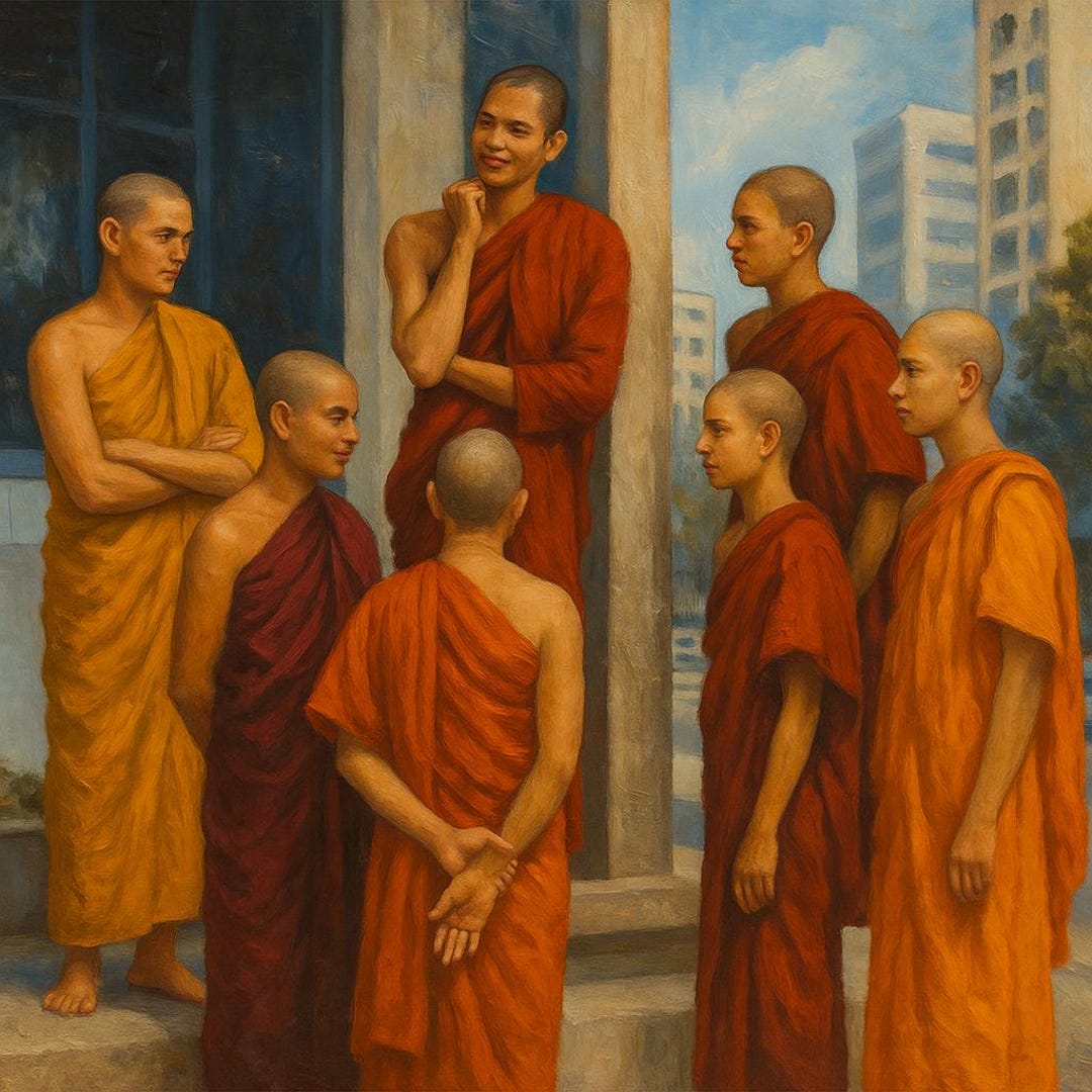 Buddhist Monk Inner Robe With Belt | Kasaya Robe | Monks Outfit ...