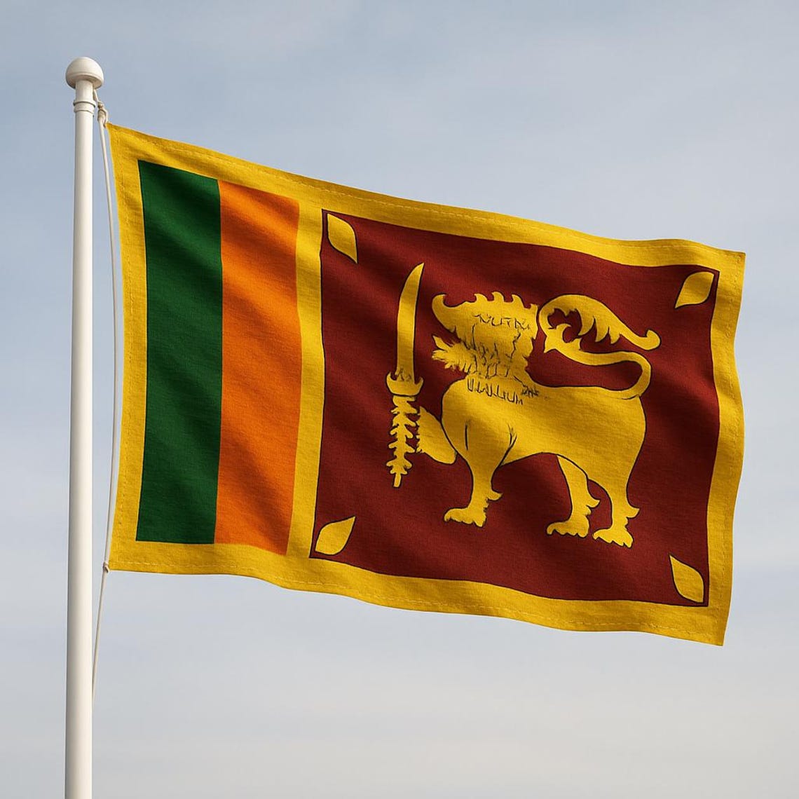 Sri Lanka National Flag | 100% Polyester Indoor/outdoor Flag – Handmade ...