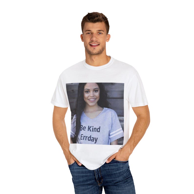 Jenna Ortega Be Kind Errday Unisex Garment-dyed T-shirt | Casual Tee ...
