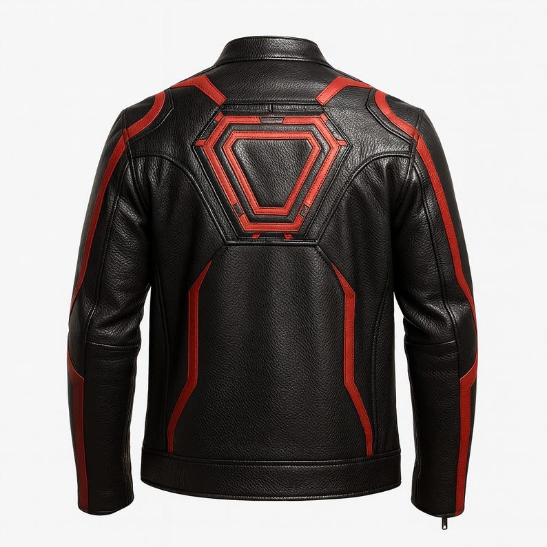 Handmade Tron Ares Leather Cosplay Jacket, Red LED Sci-fi Costume - Etsy