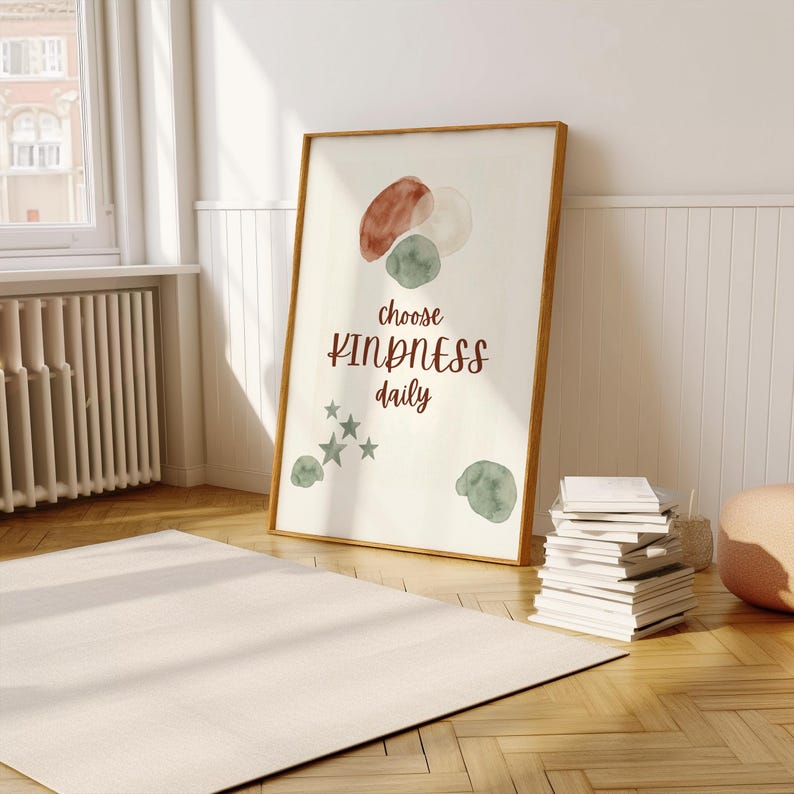 Choose Kindness Daily | SEL Classroom Decor | Terracotta Sage ...
