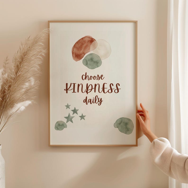 Choose Kindness Daily | SEL Classroom Decor | Terracotta Sage ...