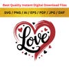 Retro Script Love SVG, Love Script Word PNG, EPS, Cut Files, Layered ...