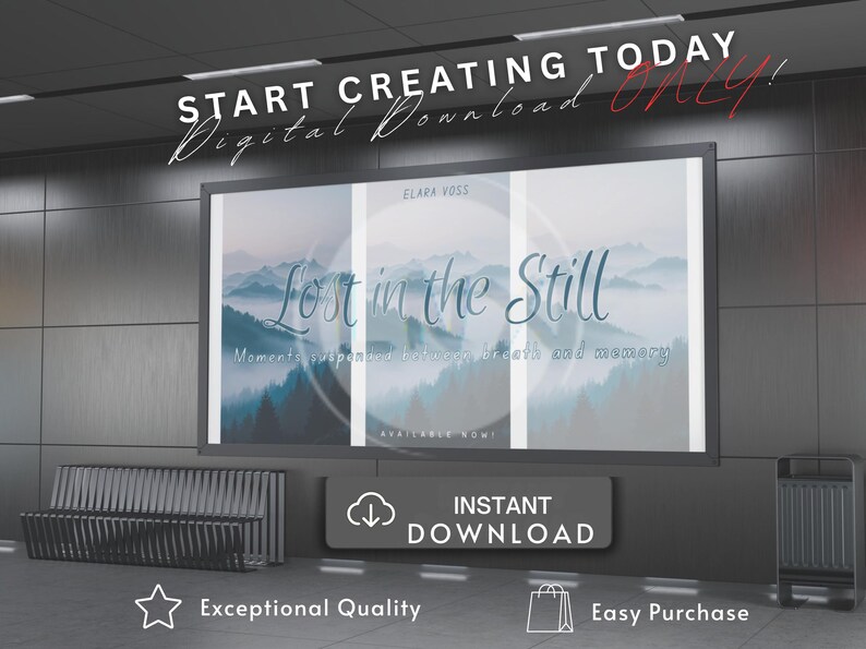 KDP Novel Book Template | Canva Editable Ebook Layout | Minimalist ...
