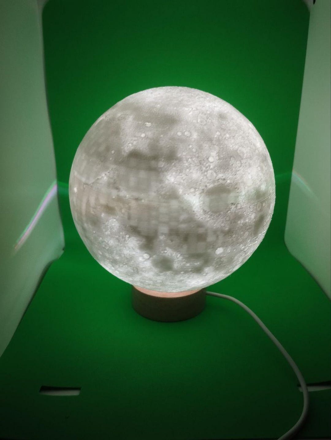 3d-printed Moon Lamp: NASA Scans of the Moon, Night Light. Moon Lamp ...