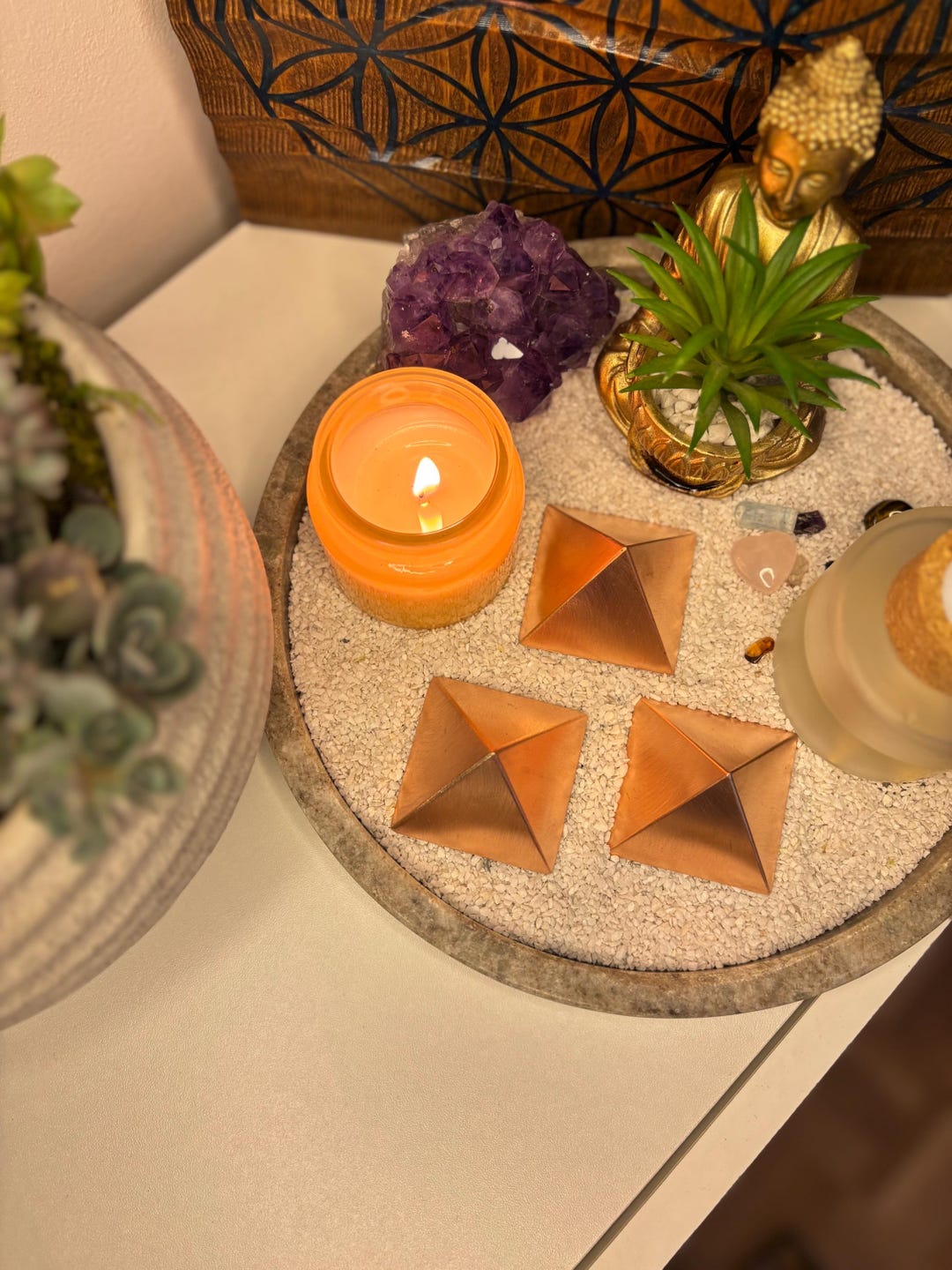 Set of 6 Four-sided Copper Pyramids – Stability & Protection ...