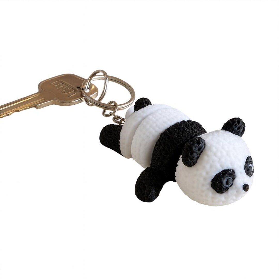 Adorable 3D Printed Knitted Panda Keyring – Cute Gift Idea - Etsy