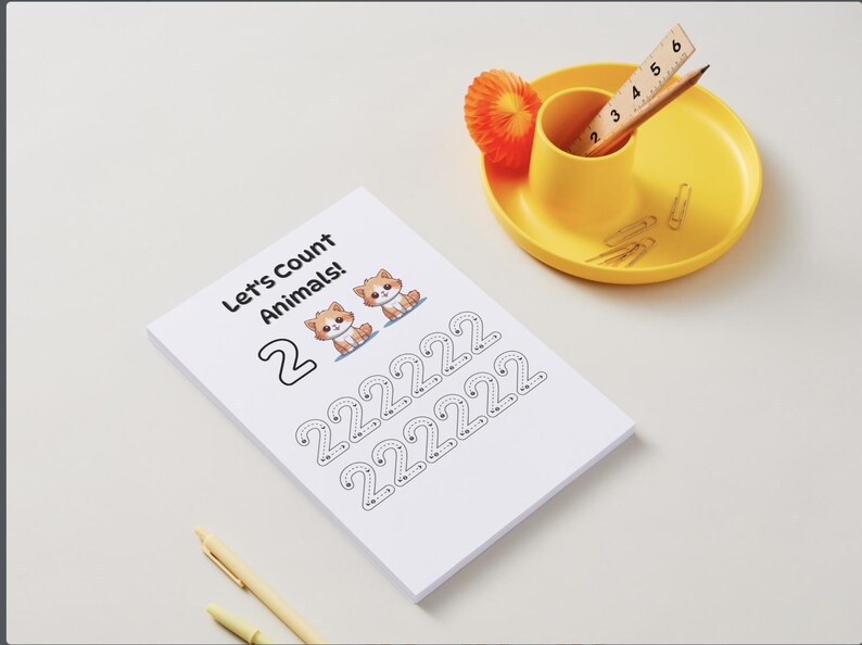 Let’s Count Animals Counting Worksheets for Kids Ages 3–5 (printable ...