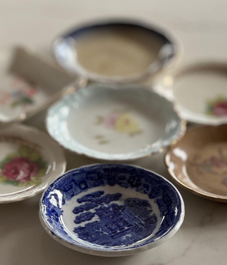 Vintage Butter Pats - Miniature Porcelain Collector Plates – 3.25 ...