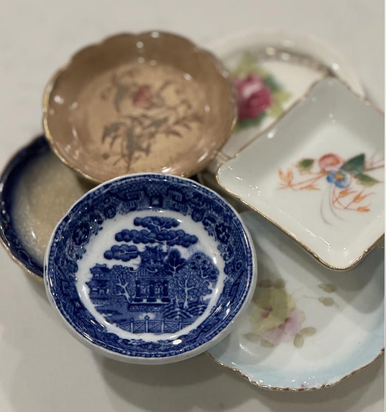 Vintage Butter Pats - Miniature Porcelain Collector Plates – 3.25 ...