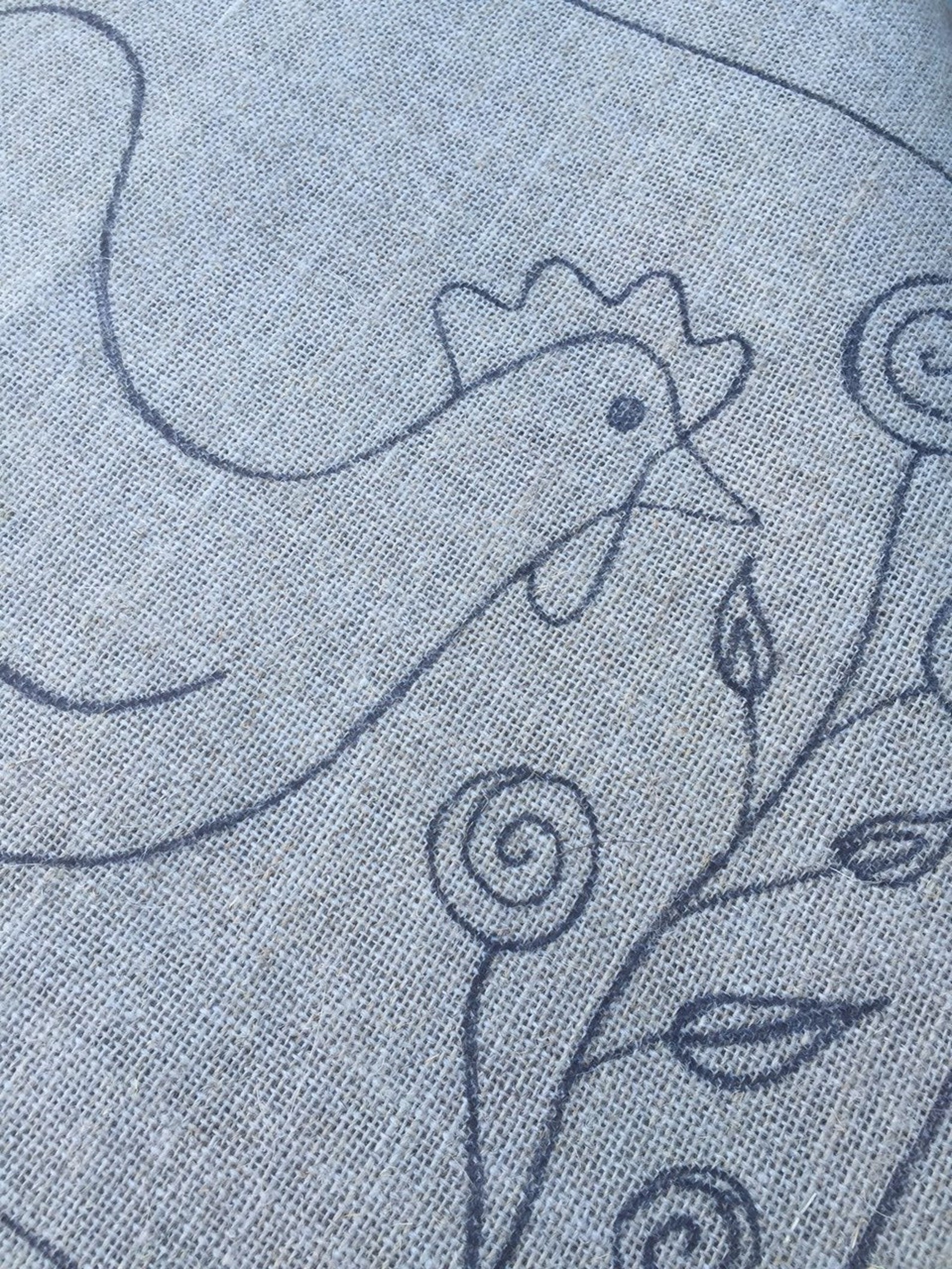 Proud Rooster Rug Hooking Pattern: Hand Drawn, Primitive Design (14x20 ...
