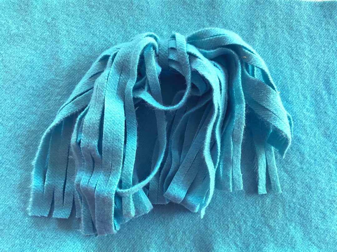 Rug Hooking Wool Strips or Swatch - Aqua - 100% Wool Fabric - 8 by 13 ...