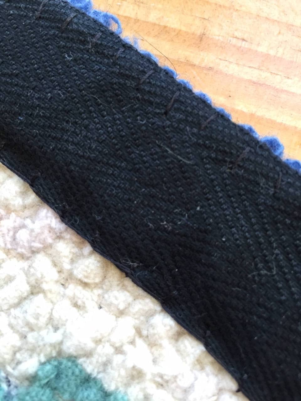 Black Cotton Twill Rug Binding Tape for Rug Finishing - Sold by the ...