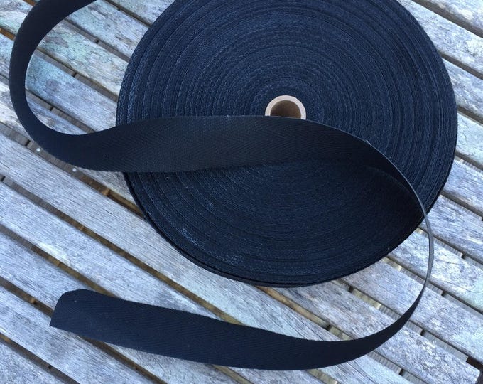 Black Cotton Twill Rug Binding Tape for Rug Finishing - Sold by the ...