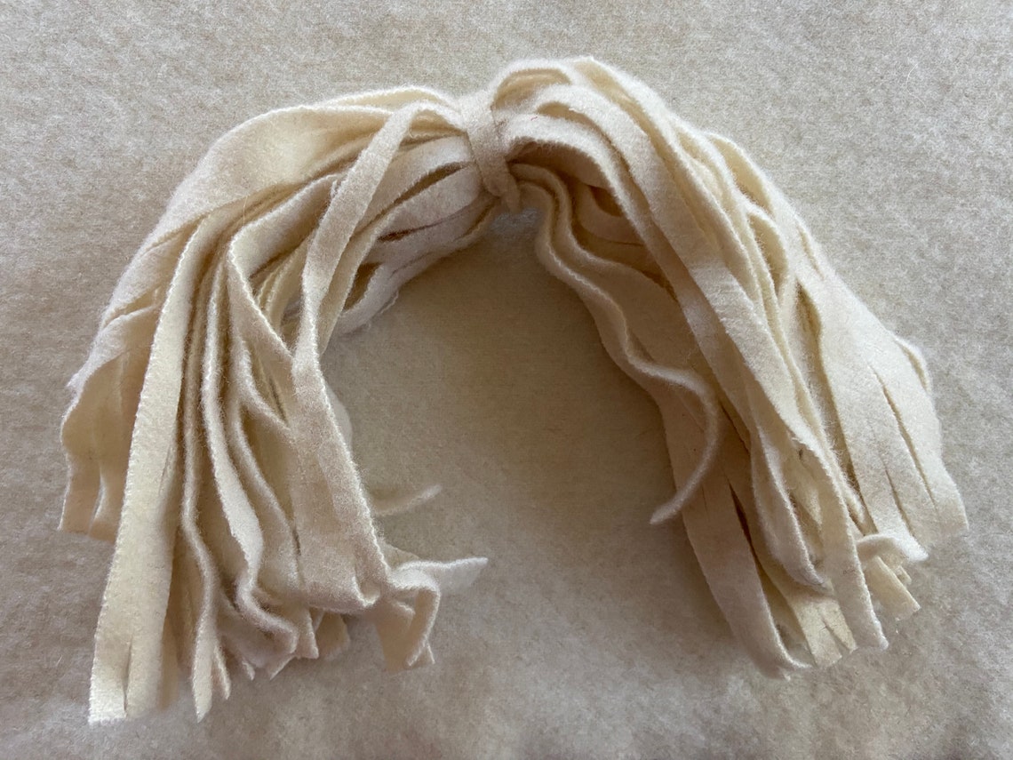 Warm White Wool Strips: Rug Hooking, Quilting (8x13 Inch) - Etsy