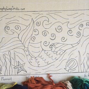 Rug Hooking Kit - Make Your Own Hooked Rug - Deep Sea Mermaid Complete ...