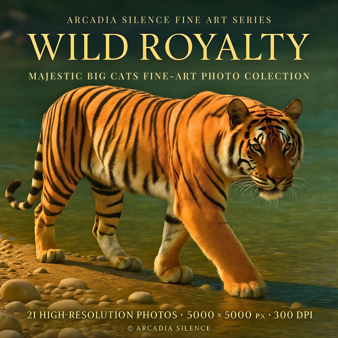 Big Cats Wildlife Photo Bundle – Tiger Lion Leopard Jaguar Panther – 21 ...
