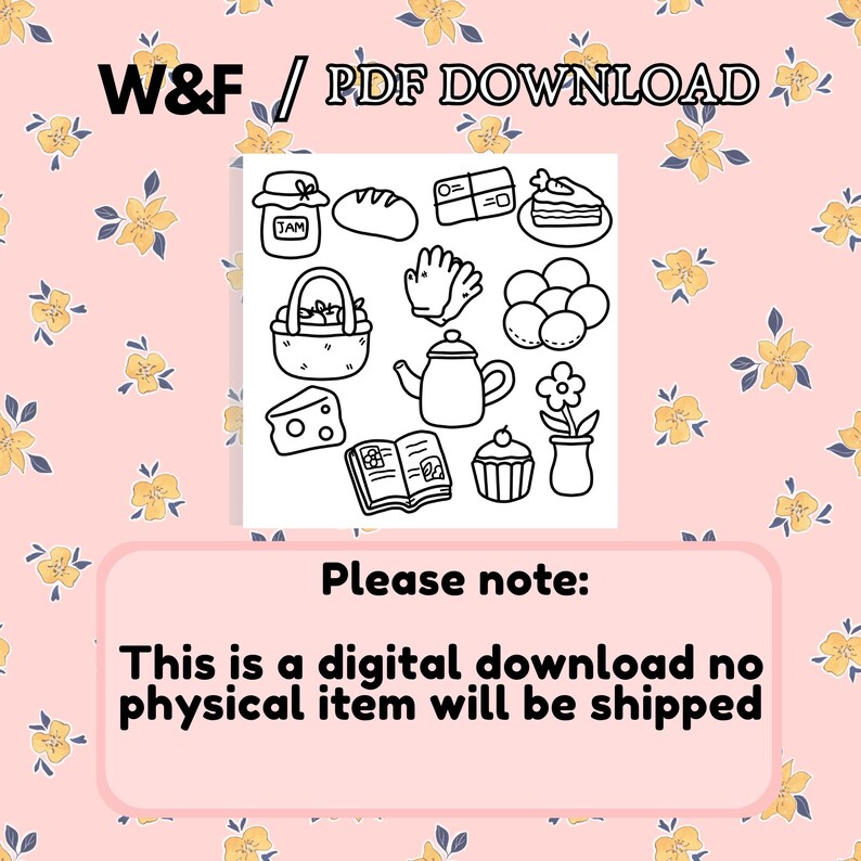 Printable Spring Doodles Coloring Page (instant Download) - Etsy