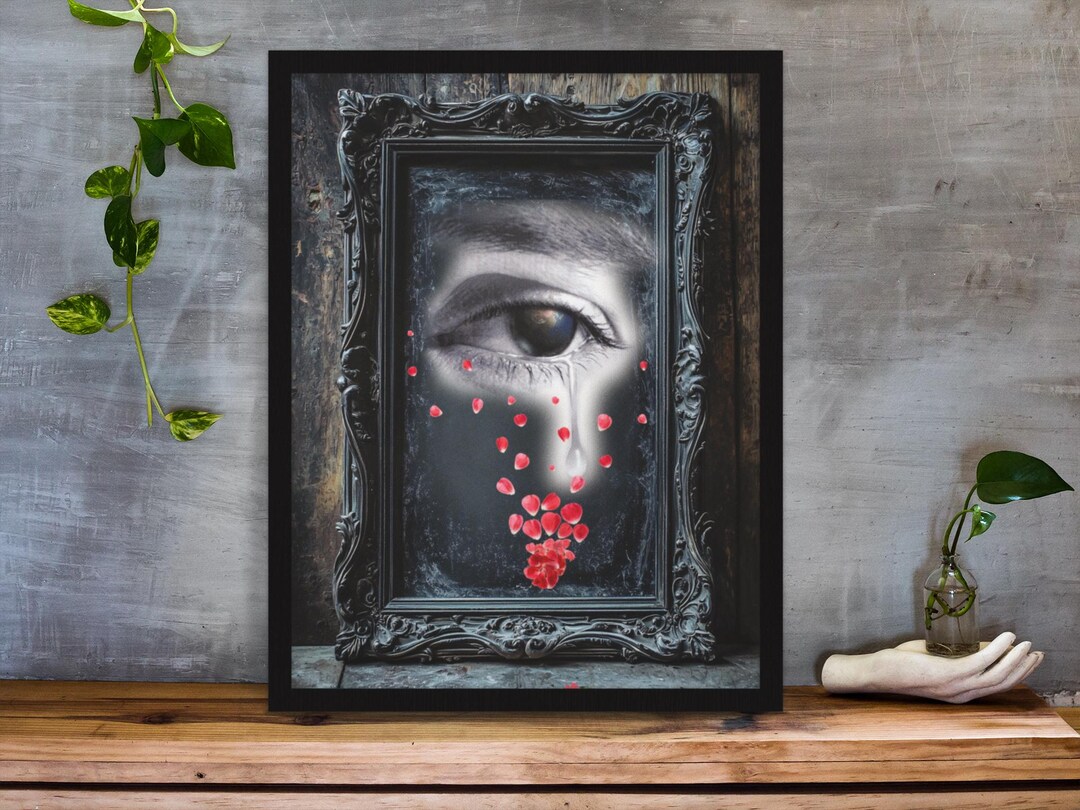 Lover’s Crying Eye: Gothic Décor Wall Art Print (digital Download) - Etsy