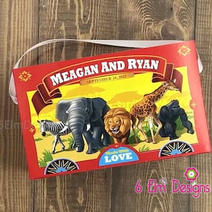 Animal Cracker Boxes, Children's Carnival Birthday Party Favor, Barnum ...