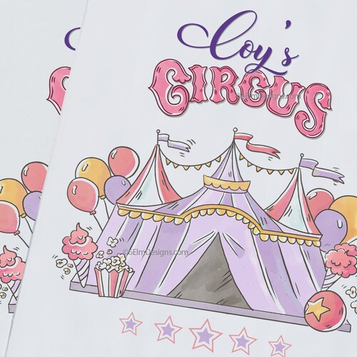 Pink Pastel Circus Popcorn Favor Boxes Carnival Birthday - Etsy