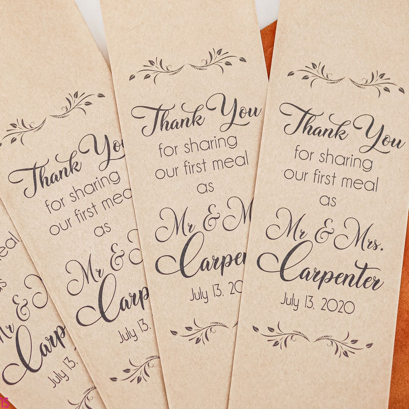 Thank You Wedding Utensil - Etsy