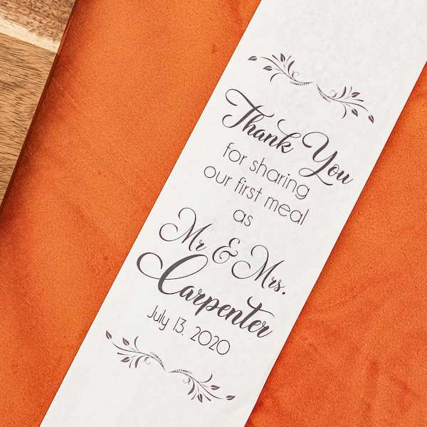 Wedding Napkin First Meal - Etsy