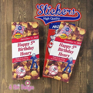 Cracker Jack Labels, Custom Cracker Jack Stickers for Birthdays ...