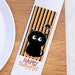 Happy Halloween Kitty Cat Silverware Utensil Flatware Bags Happy ...