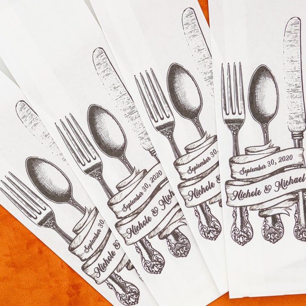 Silverware Wraps - Etsy