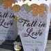 Fall in Love Fall Wedding Favor Box Fall Leaves Wedding Popcorn Boxes ...