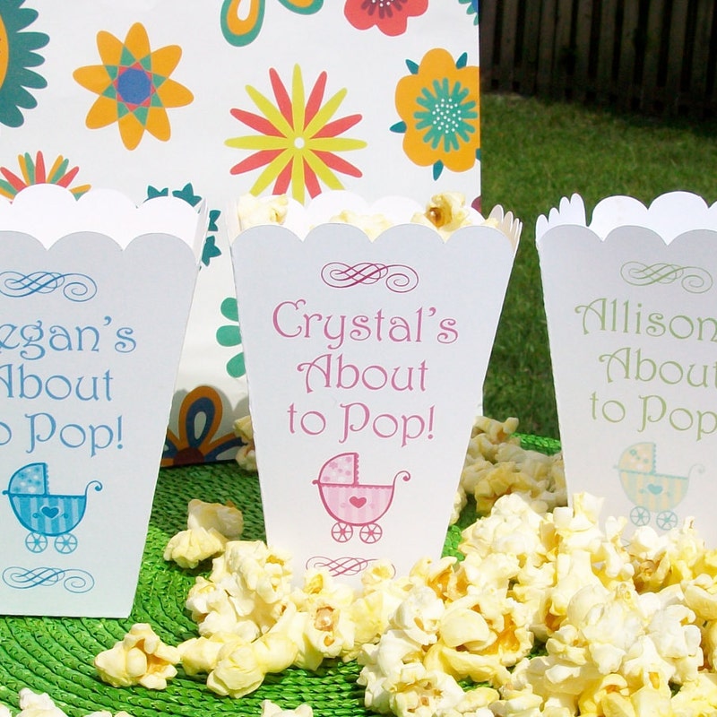 Popcorn Baby Shower - Etsy