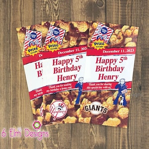 Cracker Jack Labels, Custom Cracker Jack Stickers for Birthdays ...
